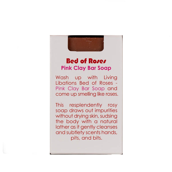 LIVING LIBATIONS bed of roses - pink clay bar soap - BE GENKI SHOP