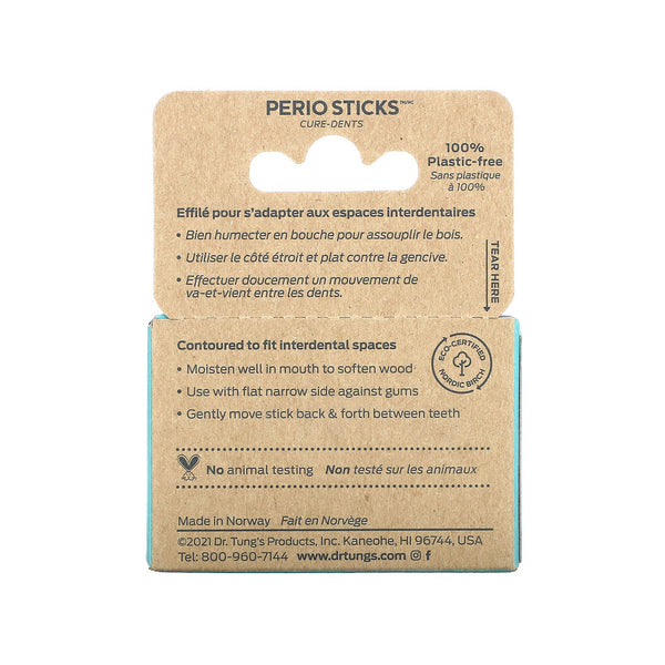Dr Tung's thin perio sticks - 100 Sticks - BE GENKI SHOP