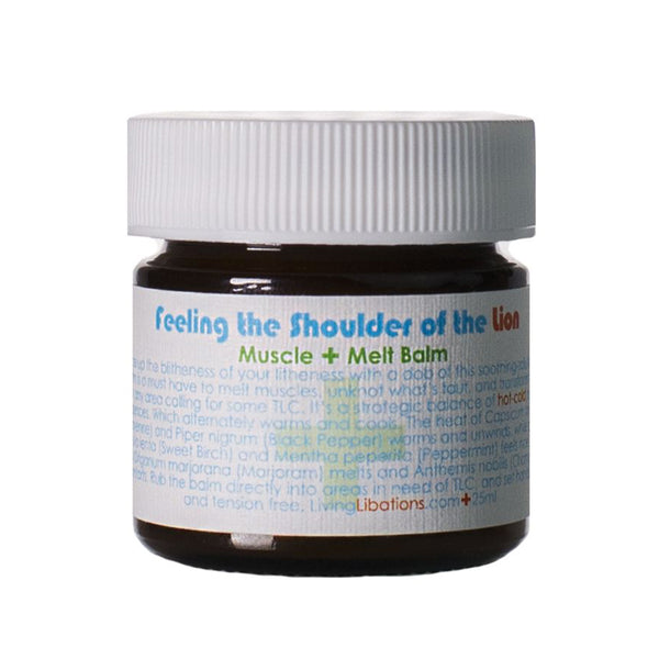LIVING LIBATIONS feeling the shoulder of the lion muscle melt balm - BE ...
